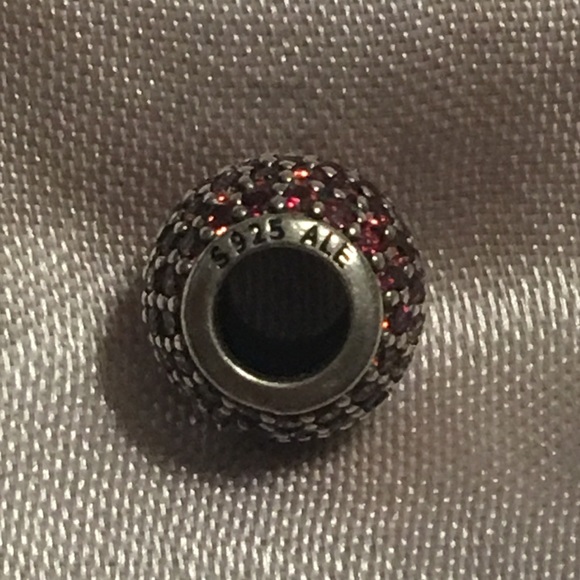 Pandora | Jewelry | Authentic Pandora Ruby Cz Pave Bead | Poshmark